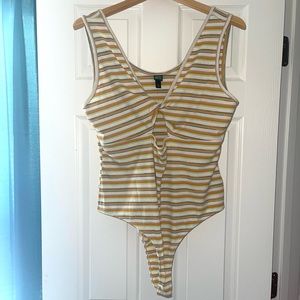 wild fable | Tops | Wild Fable Womans Twist Front Cut Out Tank Bodysuit ...